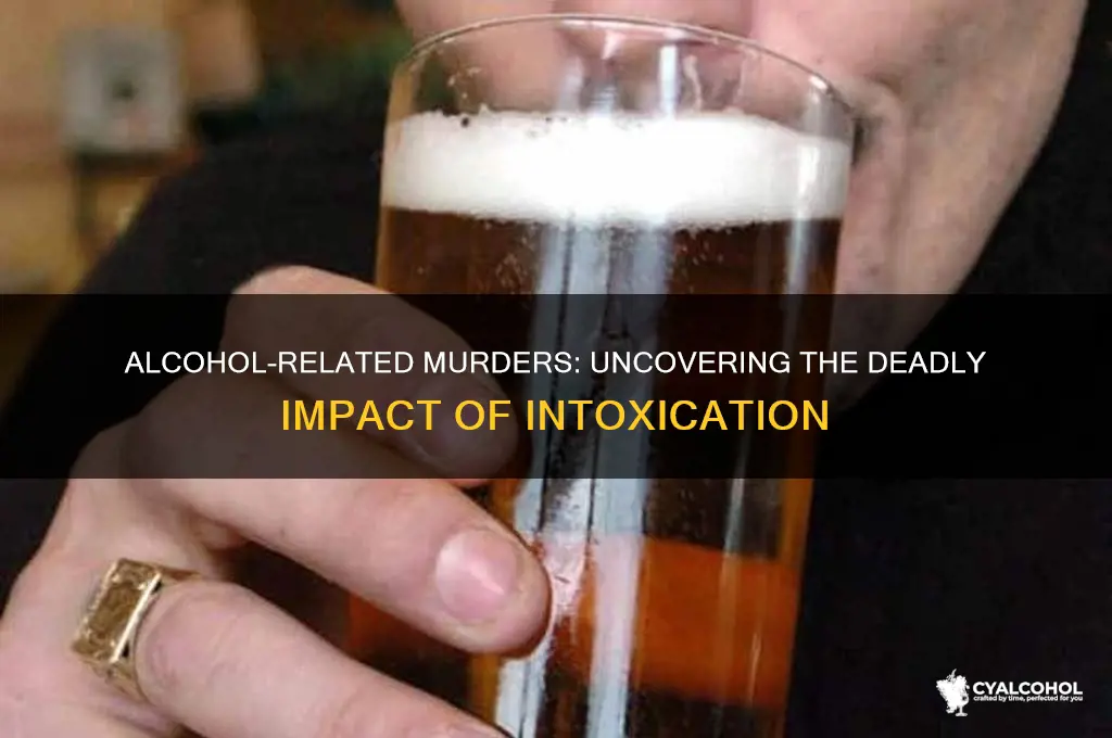 Alcohol-Related Murders: Uncovering The Deadly Impact Of Intoxication ...