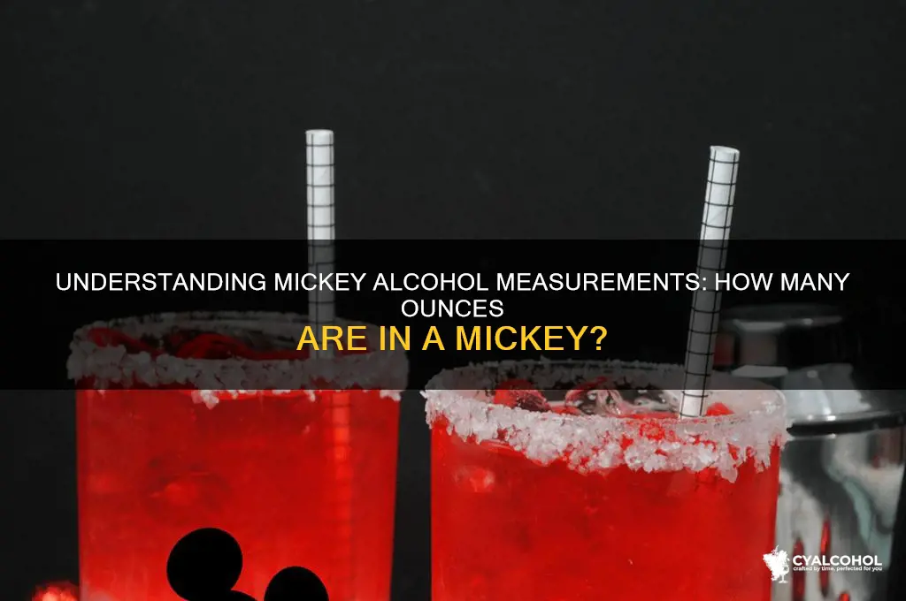 Understanding Mickey Alcohol Measurements: How Many Ounces Are In A ...
