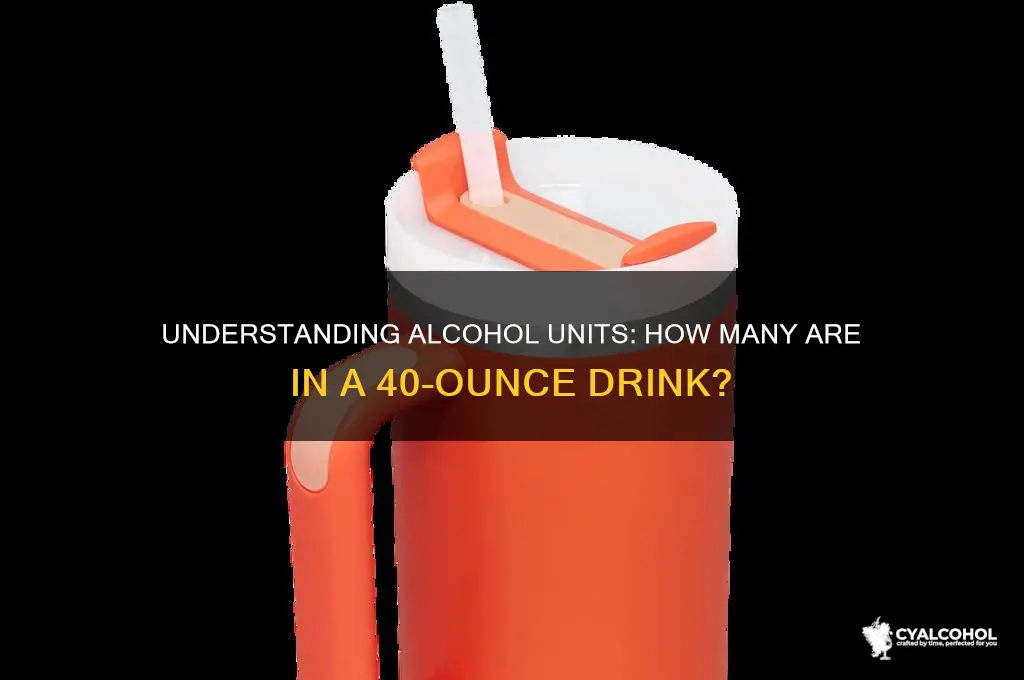 Understanding Alcohol Units: How Many Are In A 40-Ounce Drink? | CyAlcohol