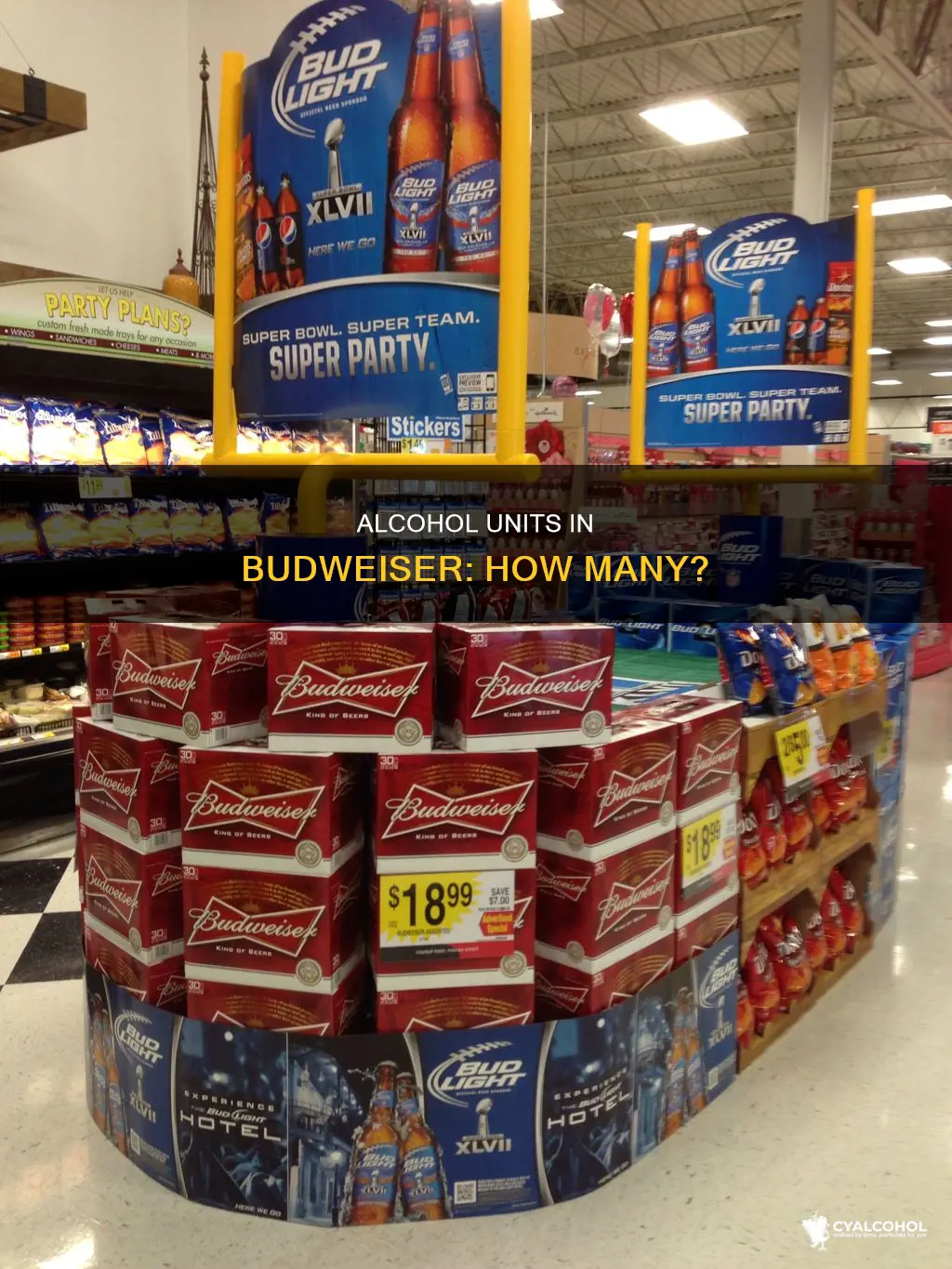 Alcohol Units In Budweiser: How Many? | CyAlcohol