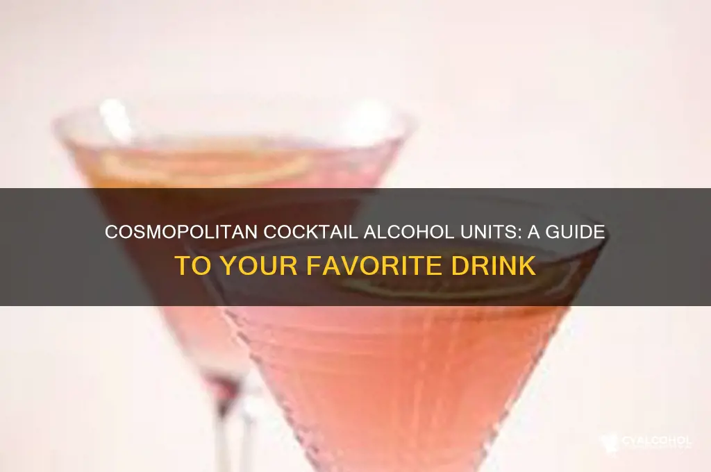 Cosmopolitan Cocktail Alcohol Units: A Guide To Your Favorite Drink ...