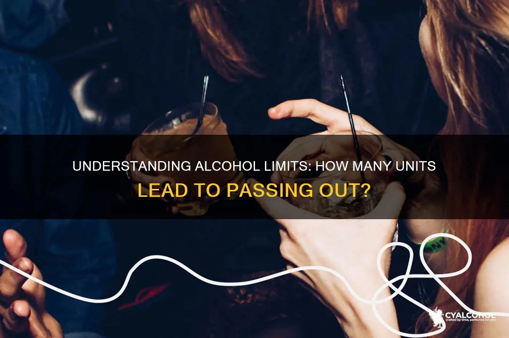 Understanding Alcohol Limits: How Many Units Lead To Passing Out ...