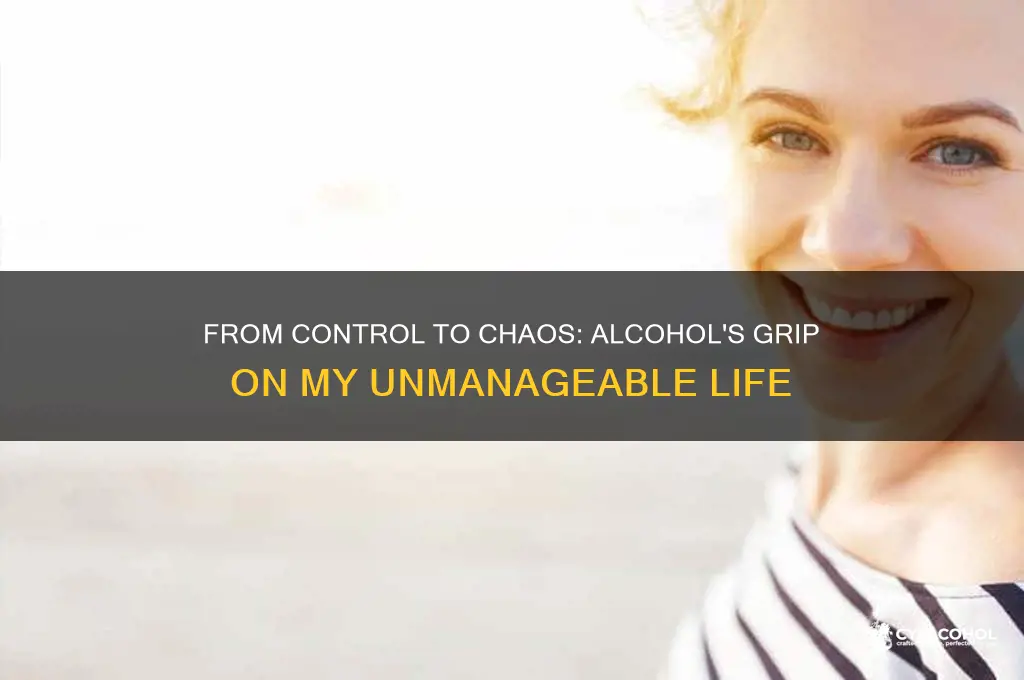 From Control To Chaos: Alcohol's Grip On My Unmanageable Life | CyAlcohol