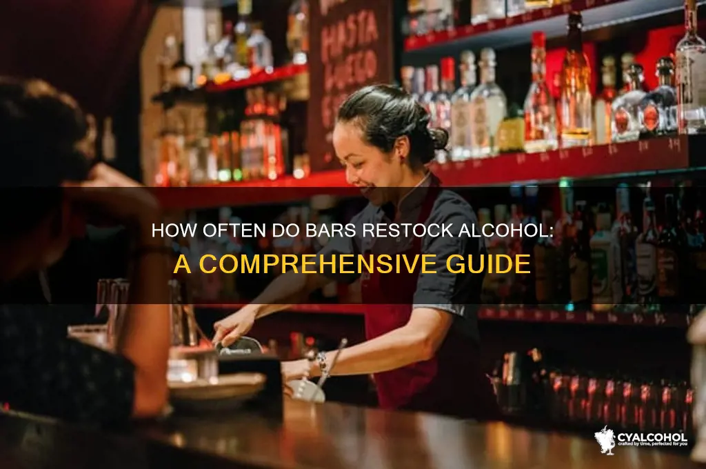 How Often Do Bars Restock Alcohol: A Comprehensive Guide | CyAlcohol