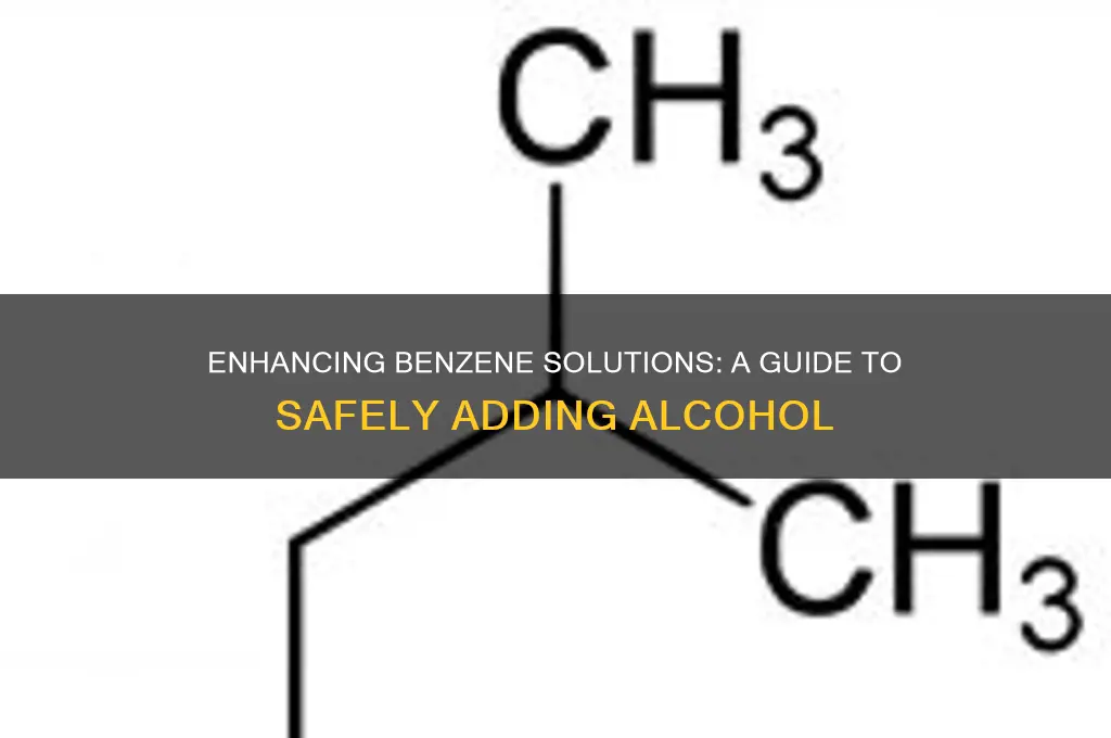 Enhancing Benzene Solutions: A Guide To Safely Adding Alcohol | CyAlcohol