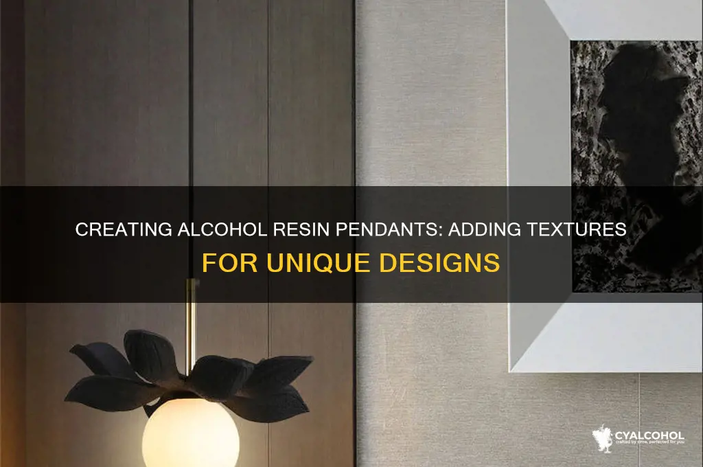 Creating Alcohol Resin Pendants: Adding Textures For Unique Designs ...