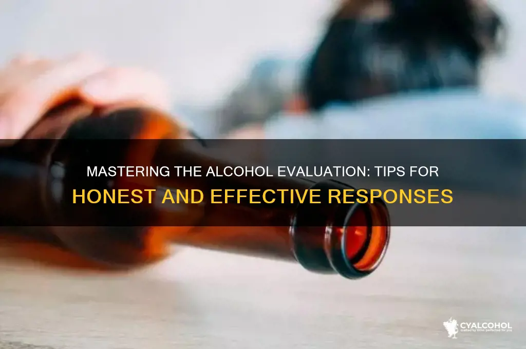 Mastering The Alcohol Evaluation: Tips For Honest And Effective ...