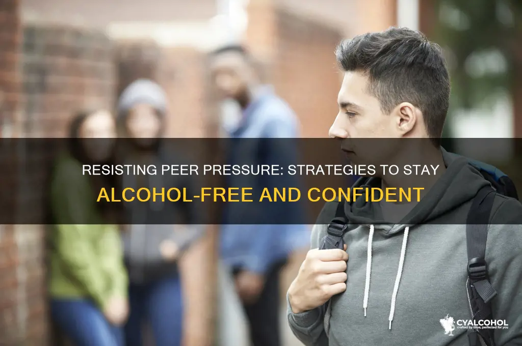 Resisting Peer Pressure: Strategies To Stay Alcohol-Free And Confident ...
