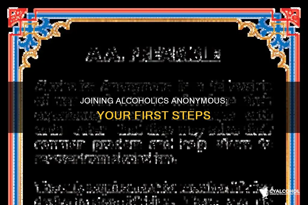 Joining Alcoholics Anonymous: Your First Steps | CyAlcohol