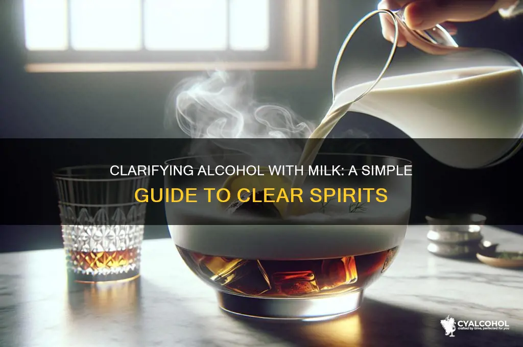 Clarifying Alcohol With Milk: A Simple Guide To Clear Spirits | CyAlcohol