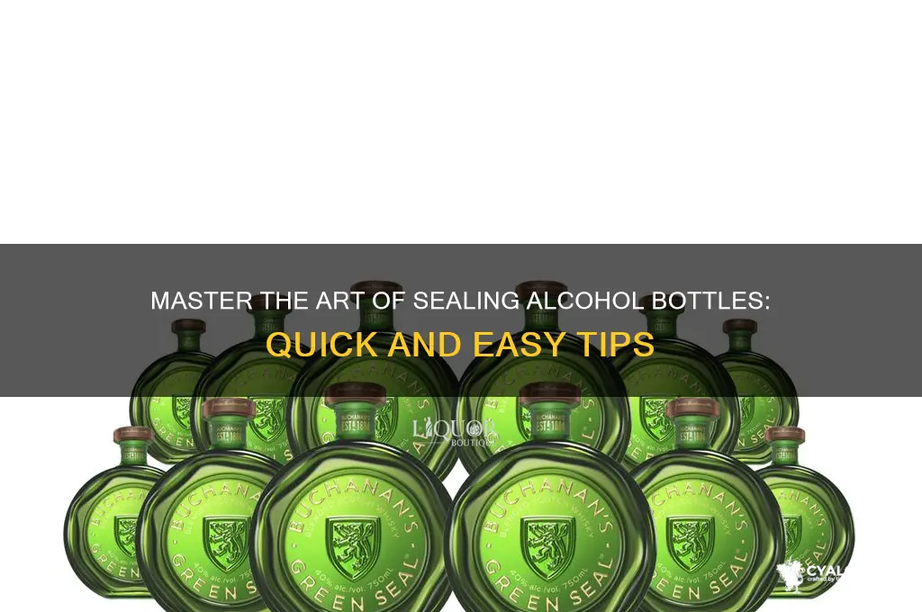 Master The Art Of Sealing Alcohol Bottles: Quick And Easy Tips | CyAlcohol