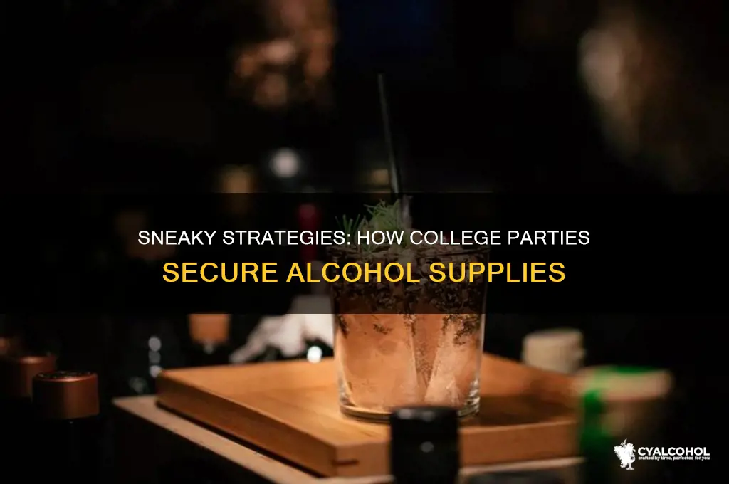 Sneaky Strategies: How College Parties Secure Alcohol Supplies | CyAlcohol