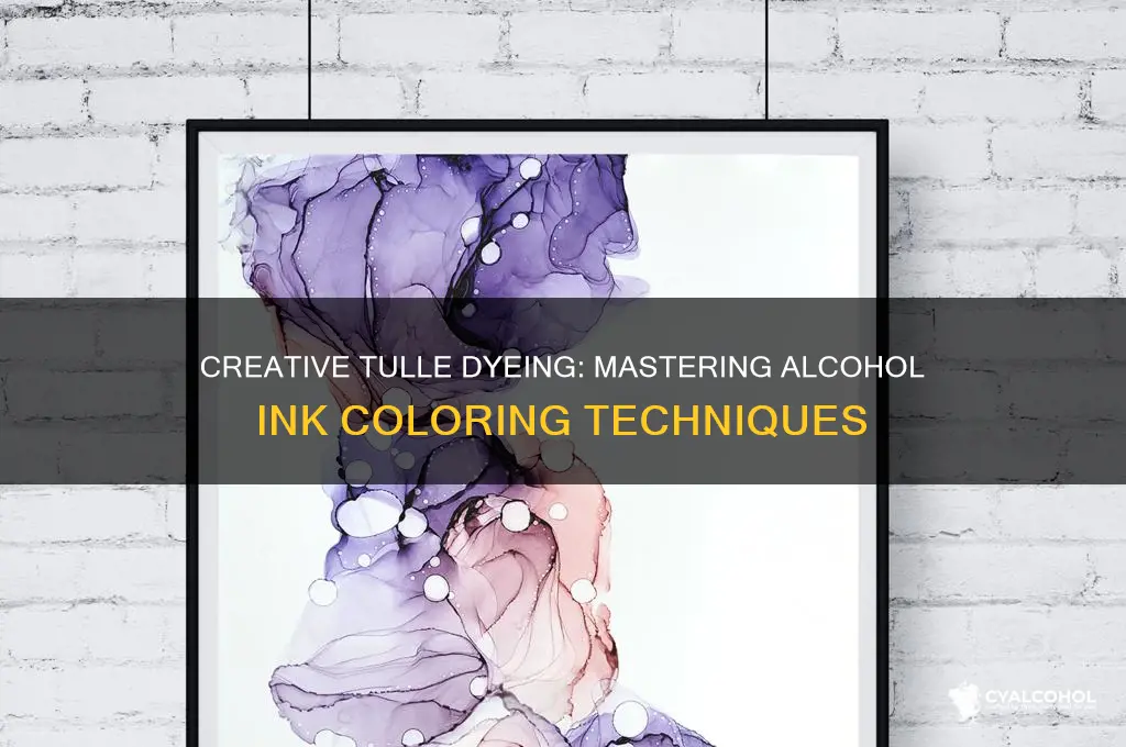 Creative Tulle Dyeing: Mastering Alcohol Ink Coloring Techniques ...