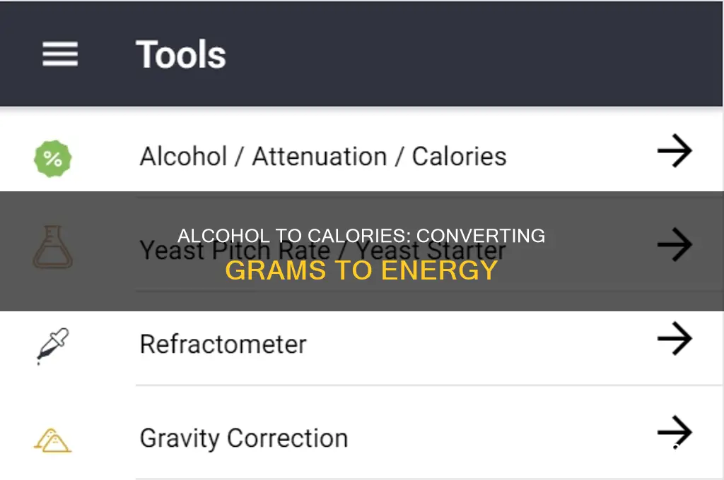Alcohol To Calories: Converting Grams To Energy | CyAlcohol