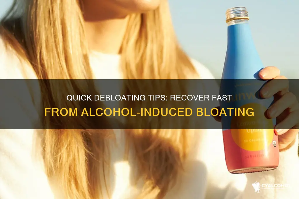Quick Debloating Tips: Recover Fast From Alcohol-Induced Bloating ...