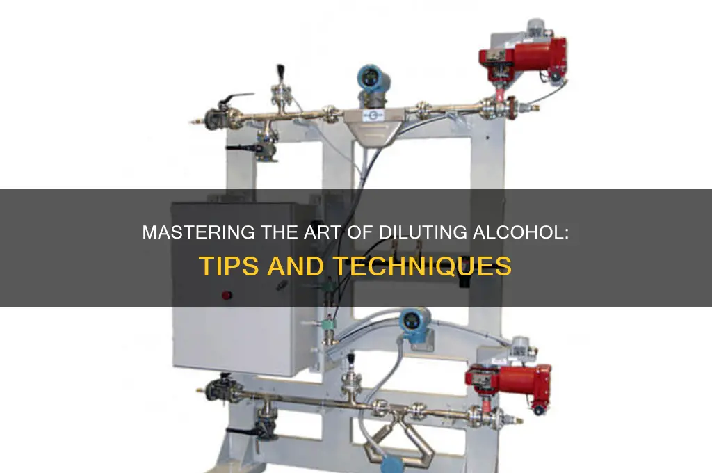 Mastering The Art Of Diluting Alcohol: Tips And Techniques | CyAlcohol