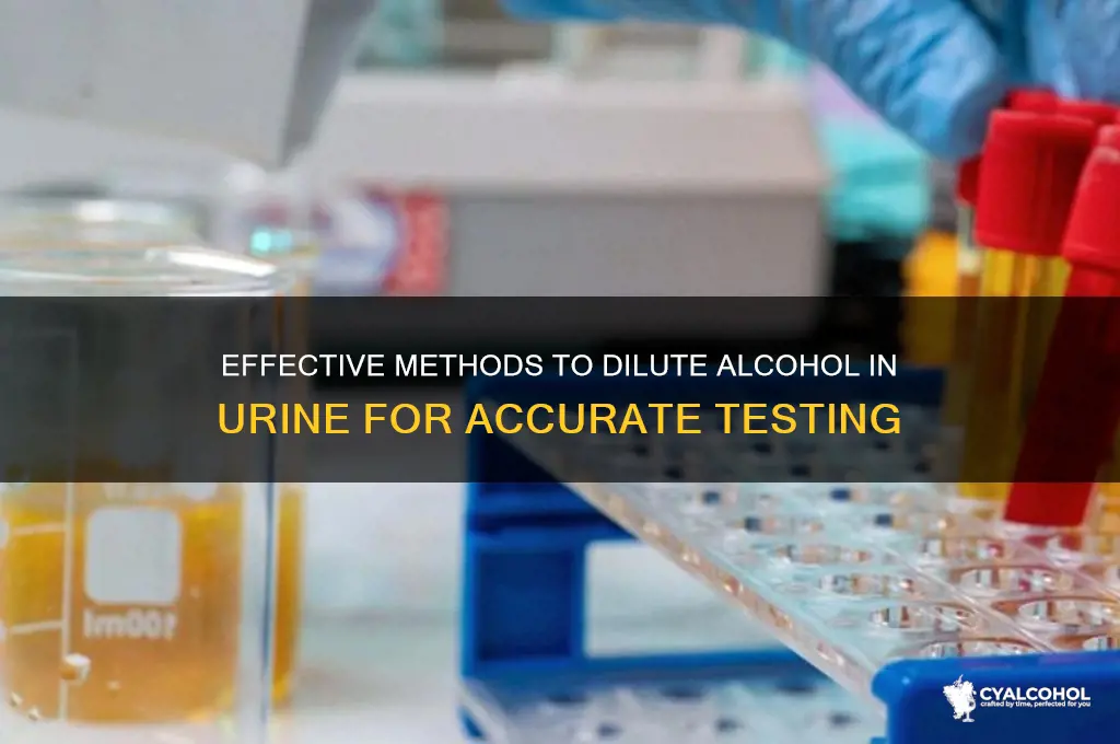 Effective Methods To Dilute Alcohol In Urine For Accurate Testing ...