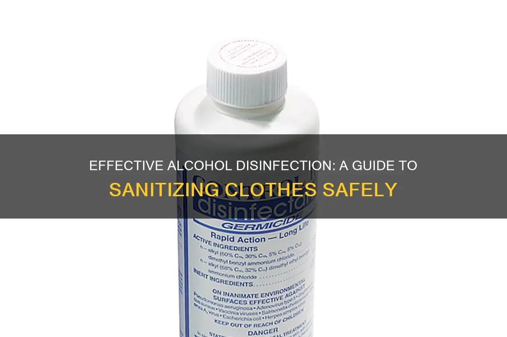 Effective Alcohol Disinfection: A Guide To Sanitizing Clothes Safely ...