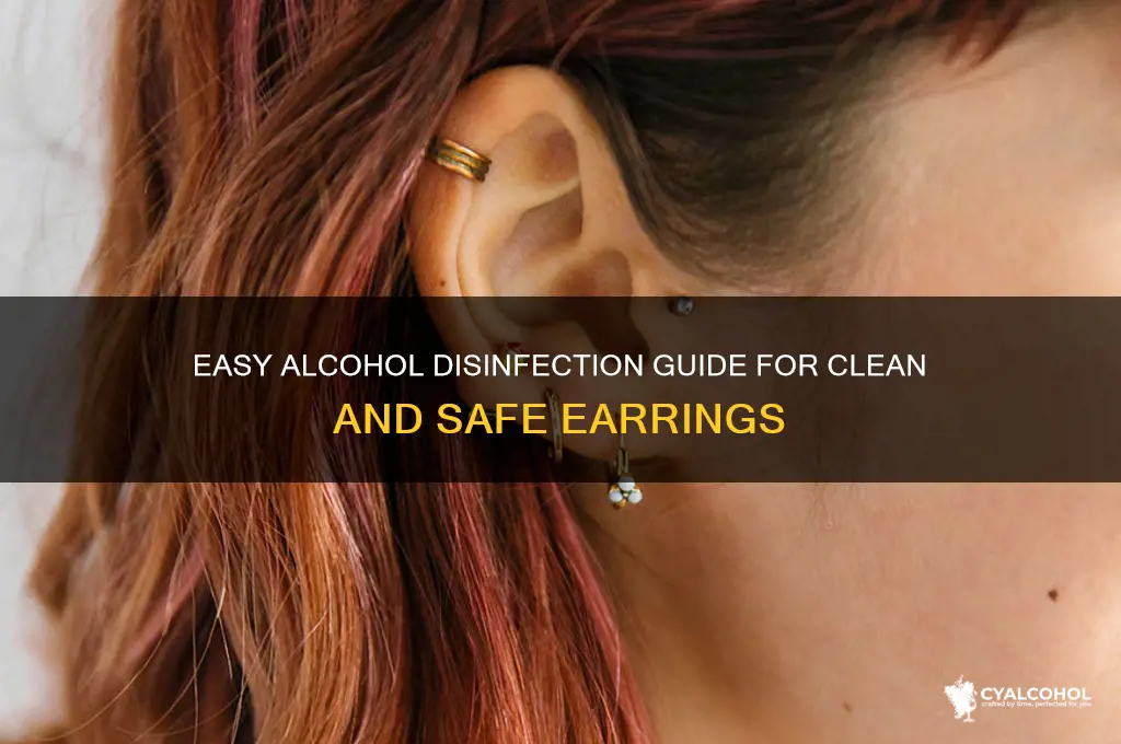 Easy Alcohol Disinfection Guide For Clean And Safe Earrings | CyAlcohol