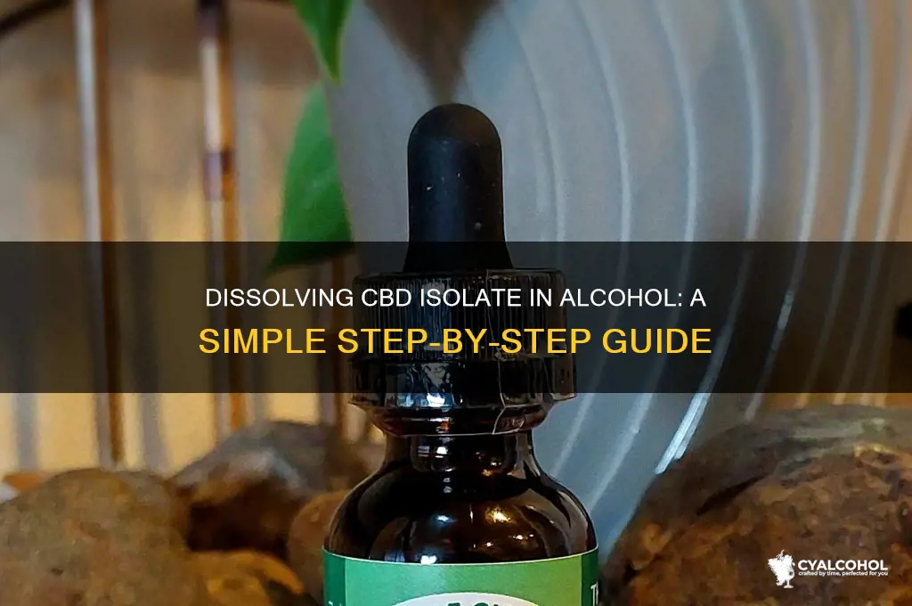 Dissolving Cbd Isolate In Alcohol: A Simple Step-By-Step Guide | CyAlcohol