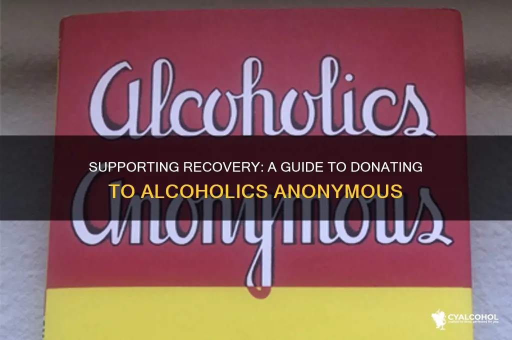 Supporting Recovery: A Guide To Donating To Alcoholics Anonymous ...