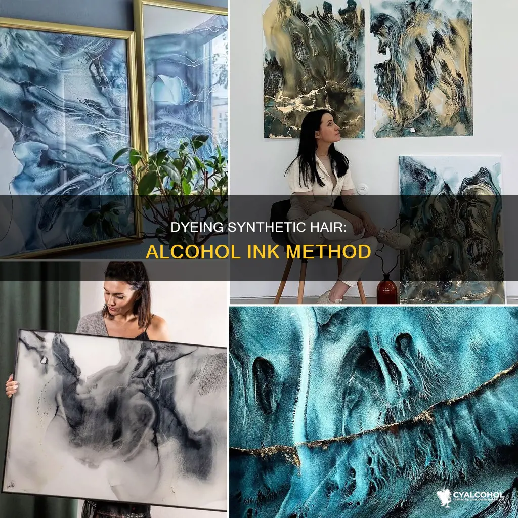 Dyeing Synthetic Hair: Alcohol Ink Method | CyAlcohol