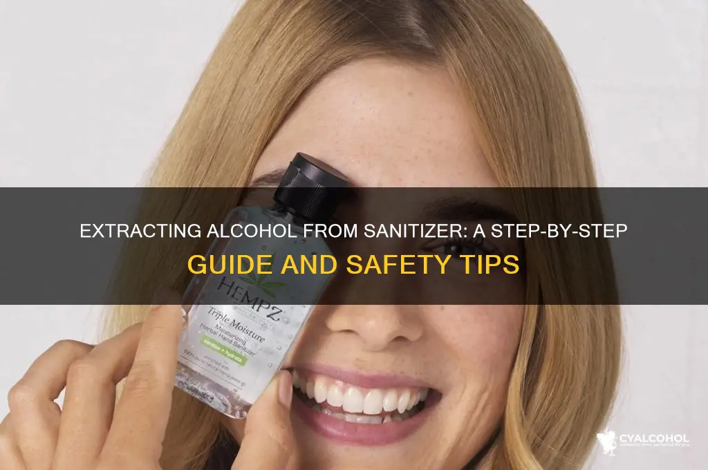 Extracting Alcohol From Sanitizer: A Step-By-Step Guide And Safety Tips ...