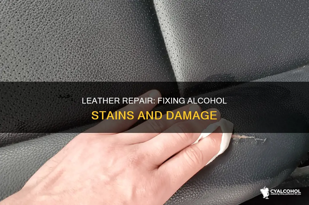 Leather Repair: Fixing Alcohol Stains And Damage | CyAlcohol