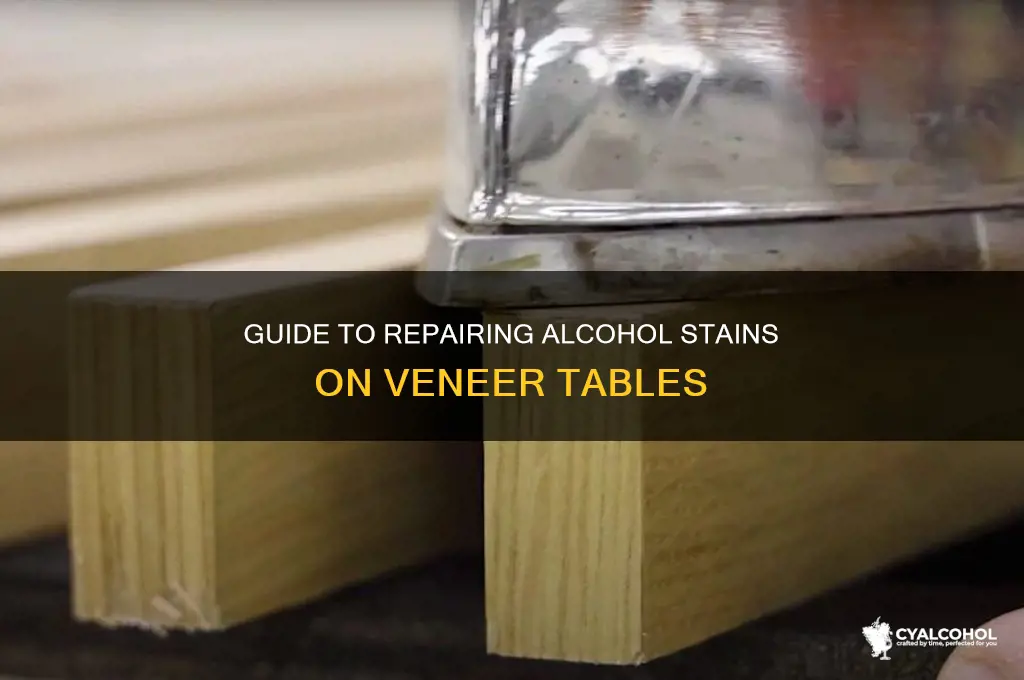 Guide To Repairing Alcohol Stains On Veneer Tables | CyAlcohol