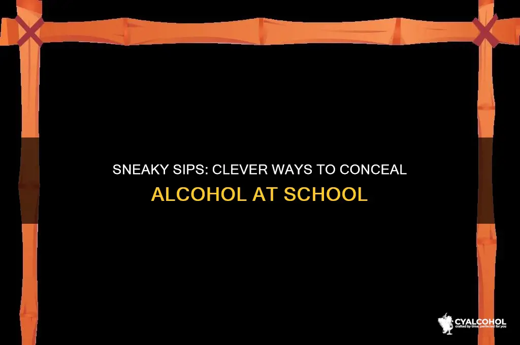 Sneaky Sips: Clever Ways To Conceal Alcohol At School | CyAlcohol