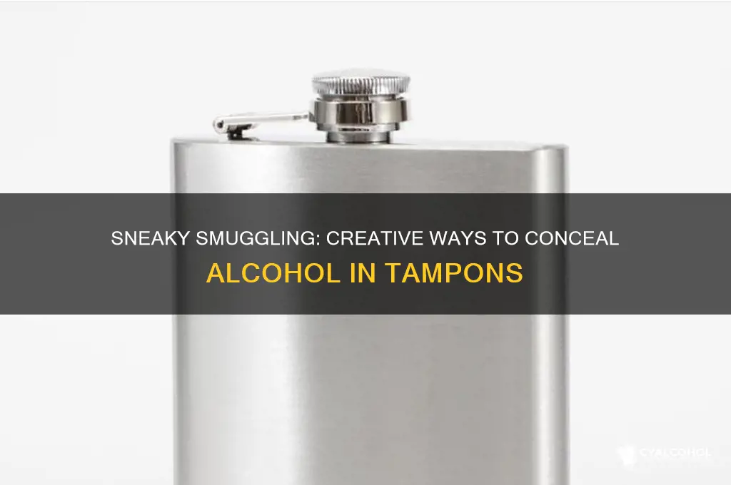 Sneaky Smuggling: Creative Ways To Conceal Alcohol In Tampons | CyAlcohol