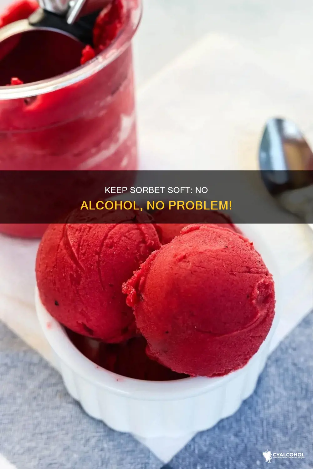 Keep Sorbet Soft: No Alcohol, No Problem! | CyAlcohol