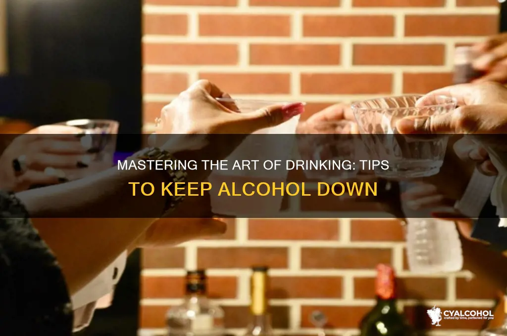 Mastering The Art Of Drinking: Tips To Keep Alcohol Down | CyAlcohol