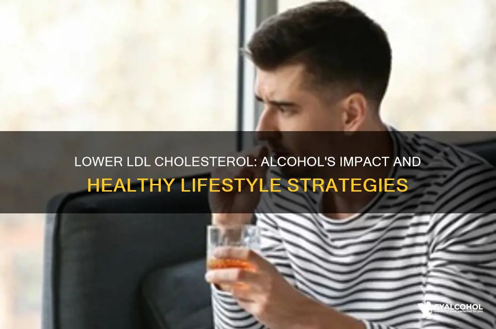 Lower Ldl Cholesterol: Alcohol's Impact And Healthy Lifestyle ...