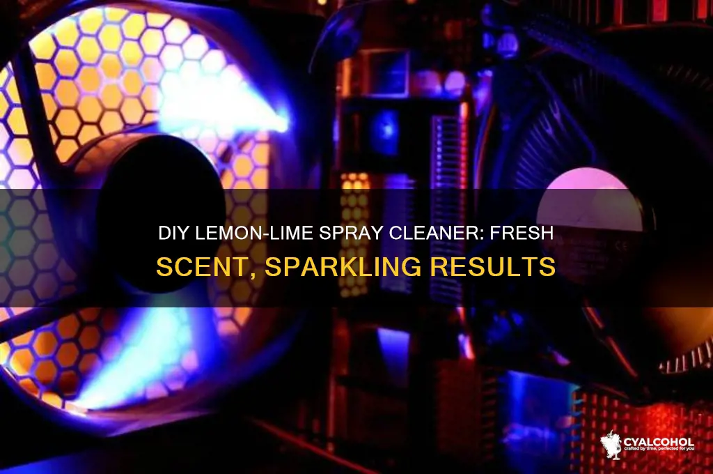 Diy Lemon-Lime Spray Cleaner: Fresh Scent, Sparkling Results | CyAlcohol