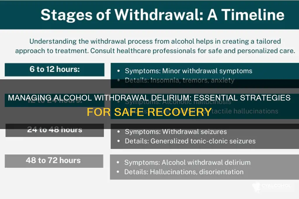 Managing Alcohol Withdrawal Delirium: Essential Strategies For Safe ...