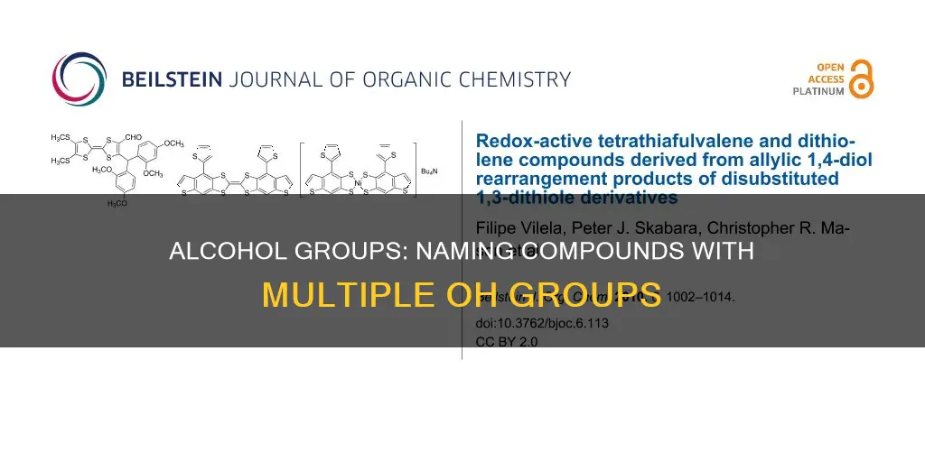 Alcohol Groups: Naming Compounds With Multiple Oh Groups | CyAlcohol