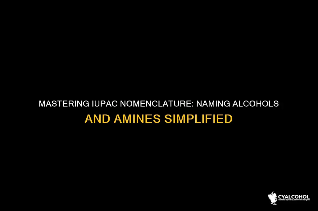 Mastering Iupac Nomenclature: Naming Alcohols And Amines Simplified ...