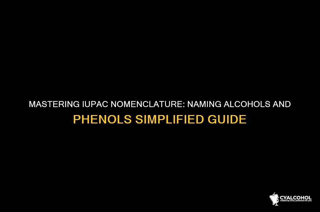 Mastering Iupac Nomenclature: Naming Alcohols And Phenols Simplified ...
