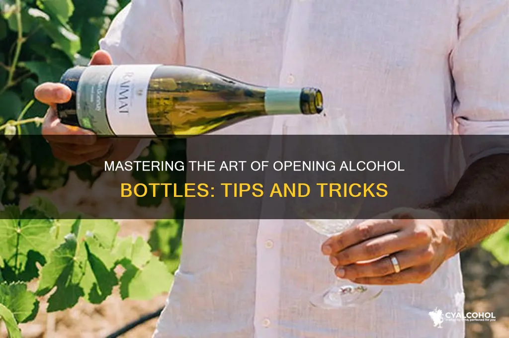Mastering The Art Of Opening Alcohol Bottles: Tips And Tricks | CyAlcohol