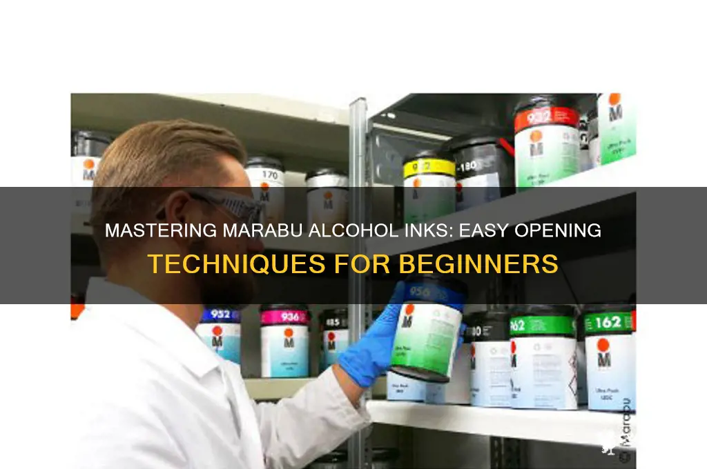 Mastering Marabu Alcohol Inks: Easy Opening Techniques For Beginners ...