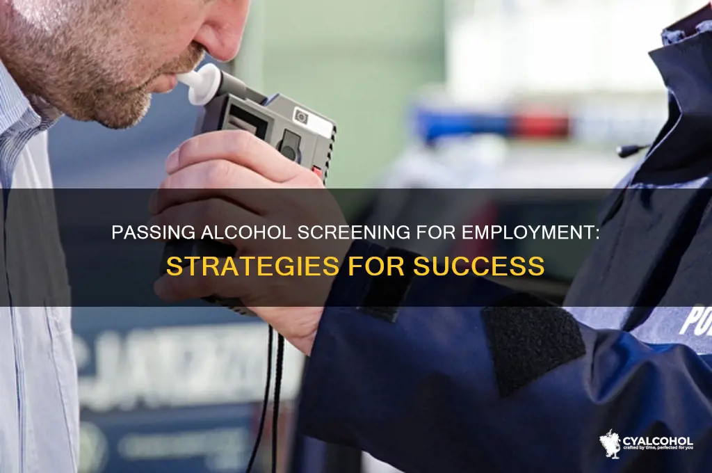 Passing Alcohol Screening For Employment: Strategies For Success ...