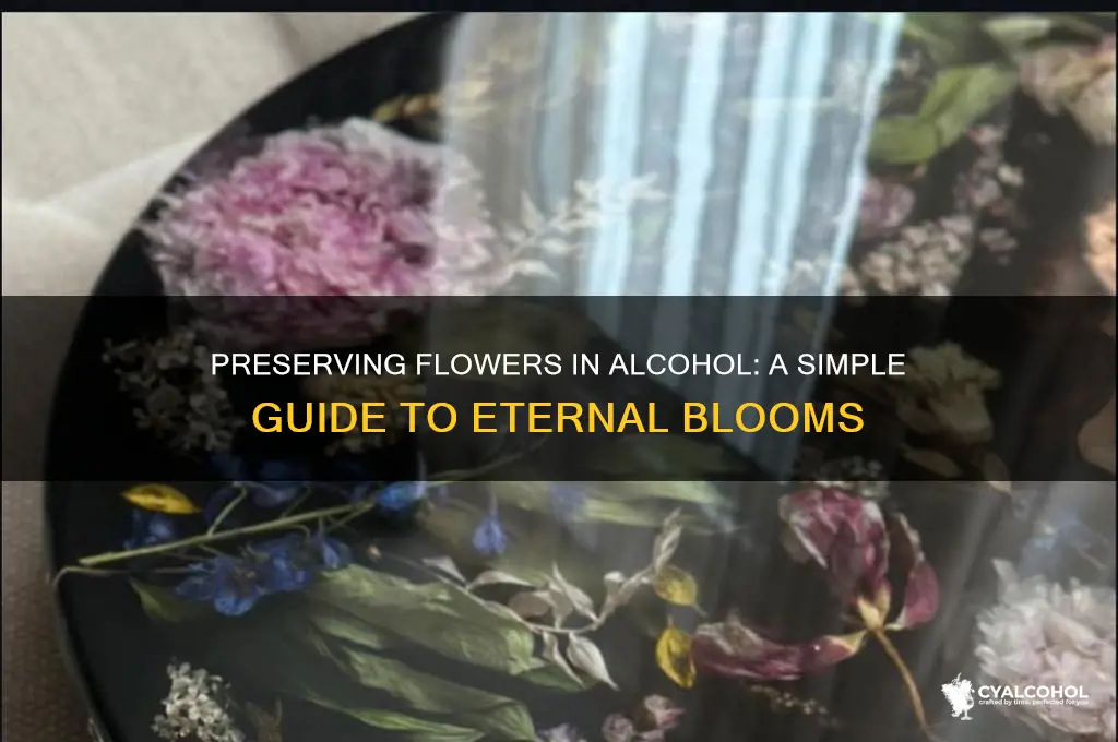 Preserving Flowers In Alcohol: A Simple Guide To Eternal Blooms | CyAlcohol