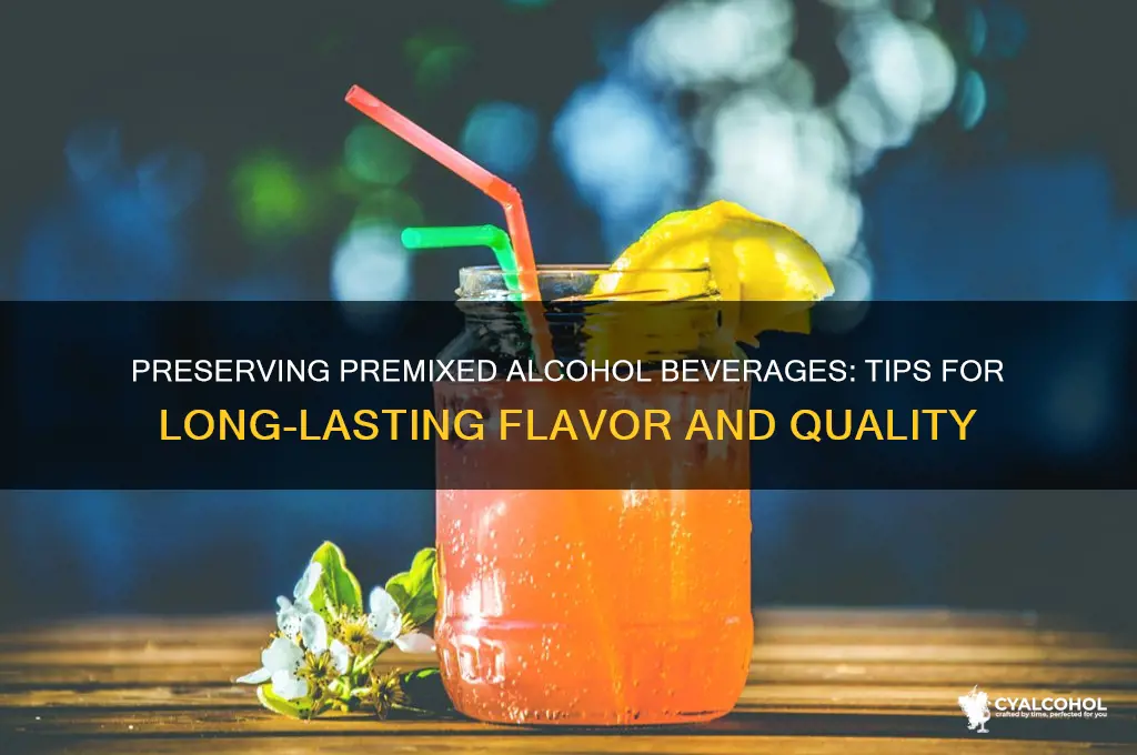 Preserving Premixed Alcohol Beverages: Tips For Long-Lasting Flavor And ...