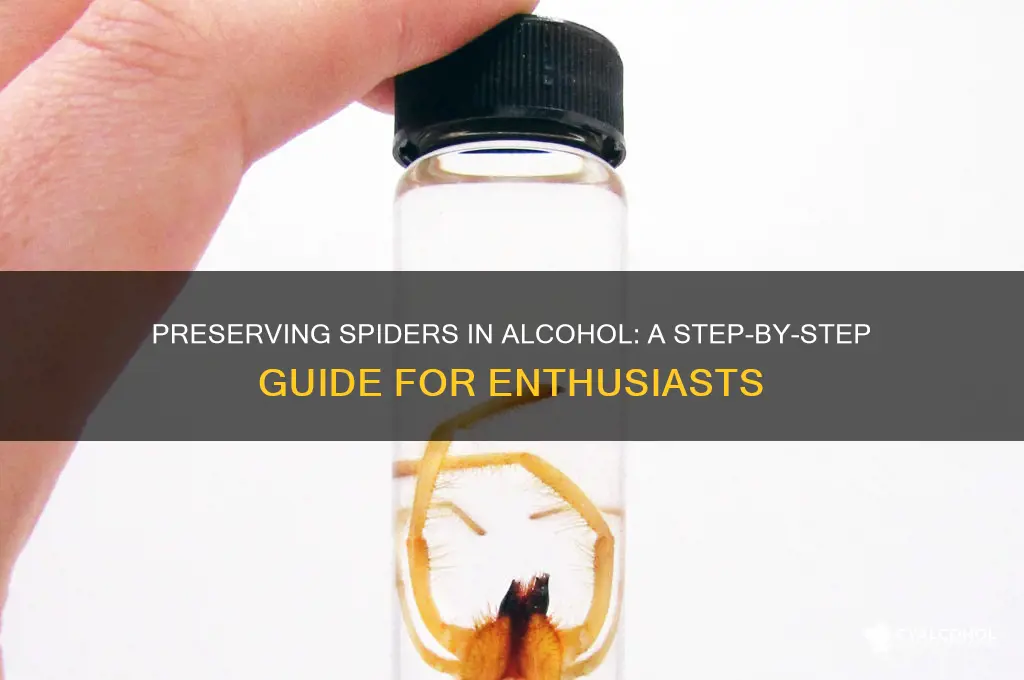 Preserving Spiders In Alcohol: A Step-By-Step Guide For Enthusiasts ...