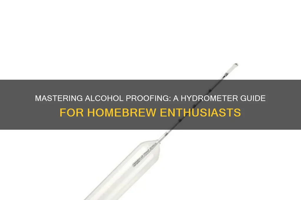 Mastering Alcohol Proofing: A Hydrometer Guide For Homebrew Enthusiasts ...