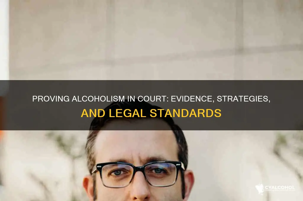 Proving Alcoholism In Court: Evidence, Strategies, And Legal Standards ...