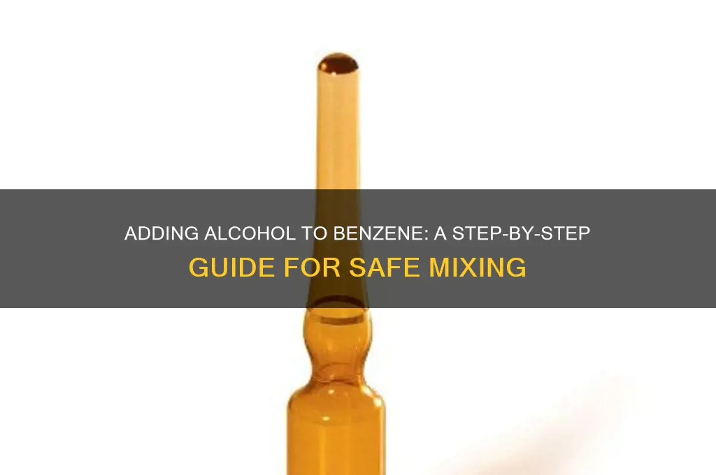 Adding Alcohol To Benzene: A Step-By-Step Guide For Safe Mixing | CyAlcohol