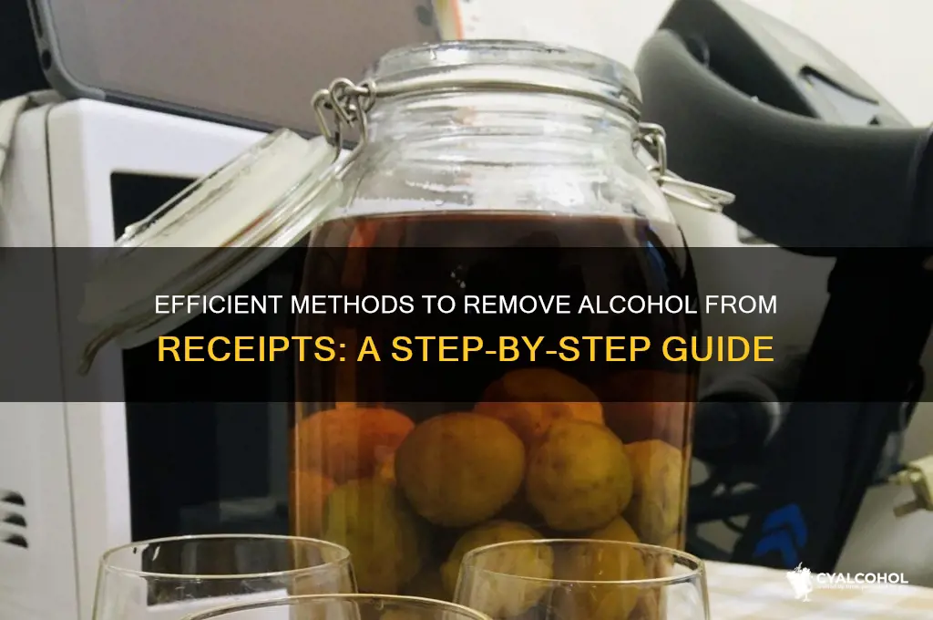 Efficient Methods To Remove Alcohol From Receipts: A Step-By-Step Guide ...