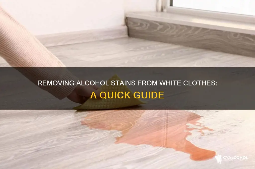 Removing Alcohol Stains From White Clothes: A Quick Guide | CyAlcohol